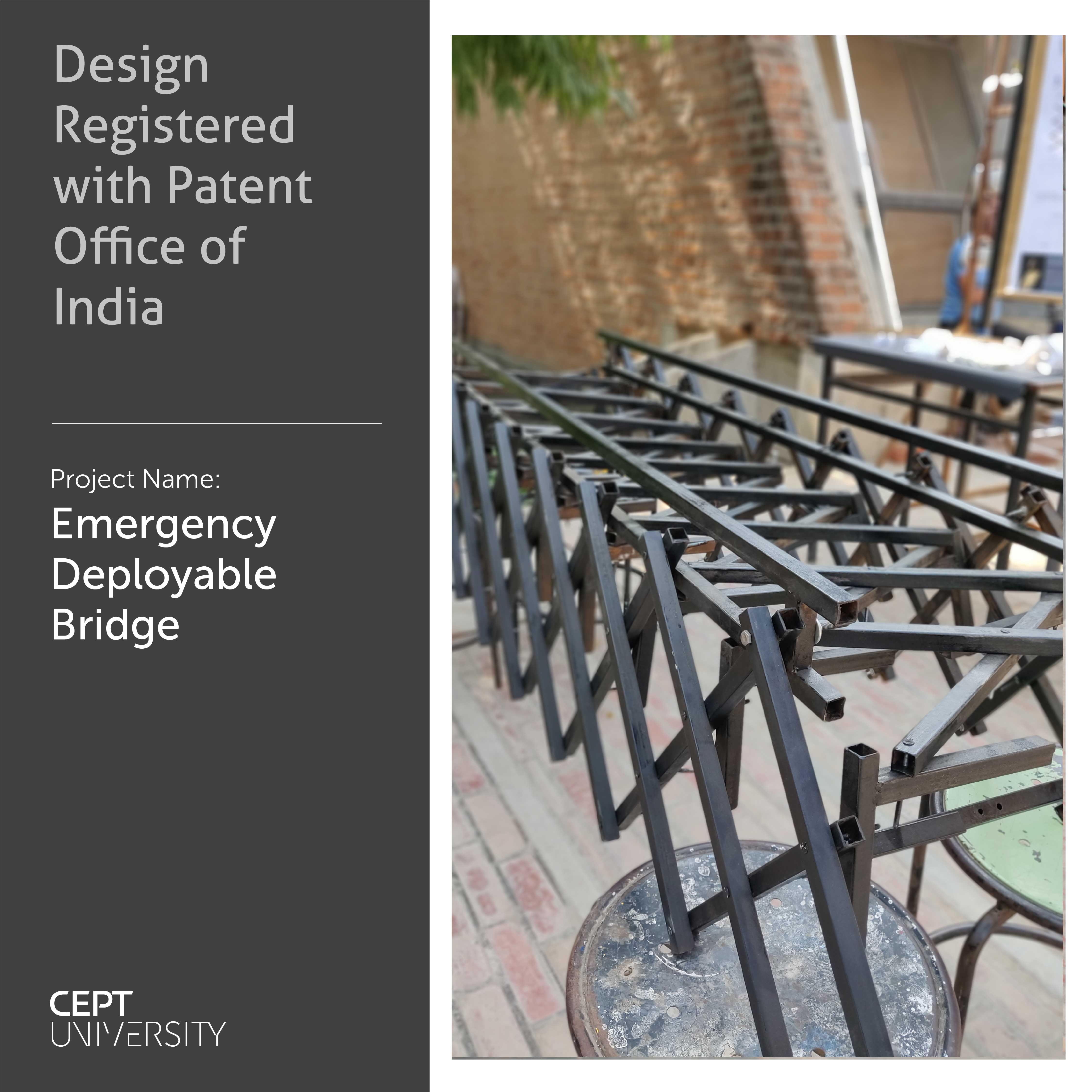 CEPT Students’ Project Emergency Deployable Bridge Registered as an ...