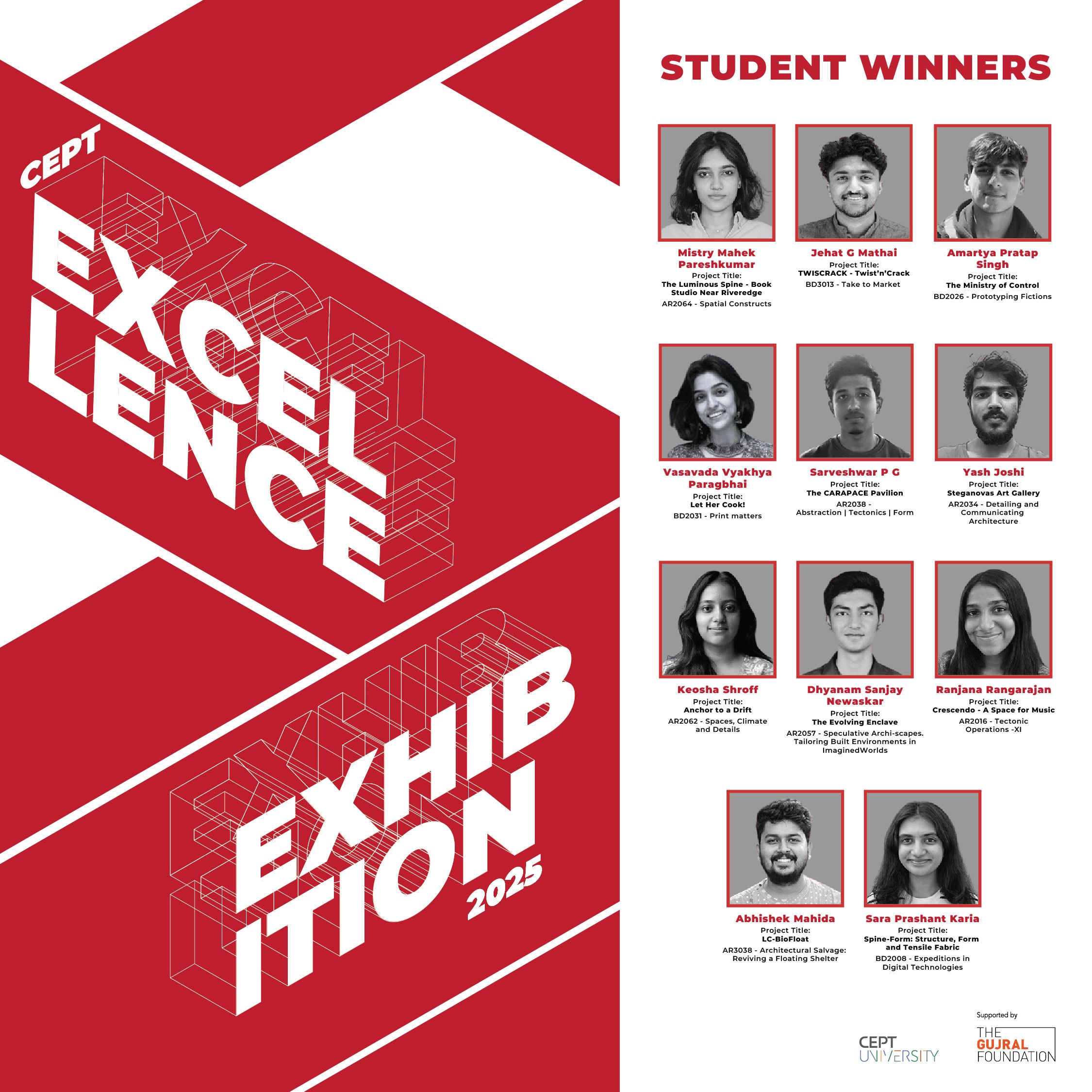 CEPT Excellence Awards 2025: 11 Student Projects Recognized - CEPT University - News - CEPT