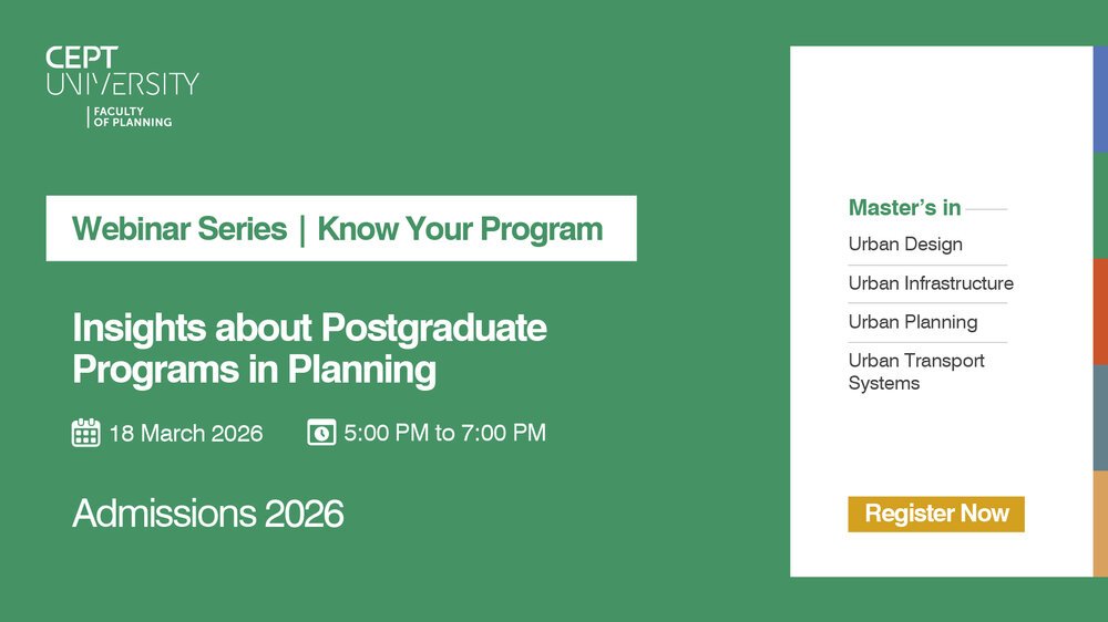 MUP: Admission Information 2026 - CEPT University