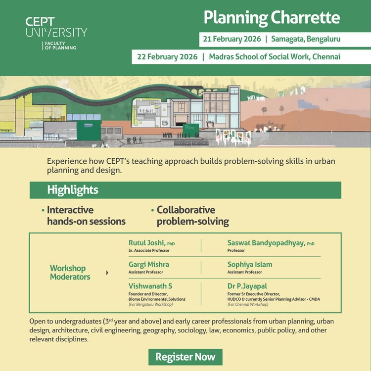Planning Charrette at Bengaluru and Chennai - CEPT University