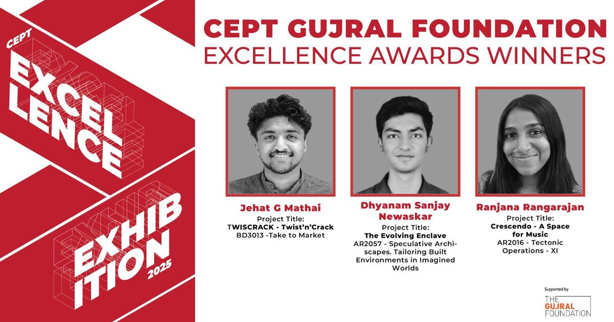 CEPT Gujral Foundation Excellence Awards 2025 Winners - CEPT University
