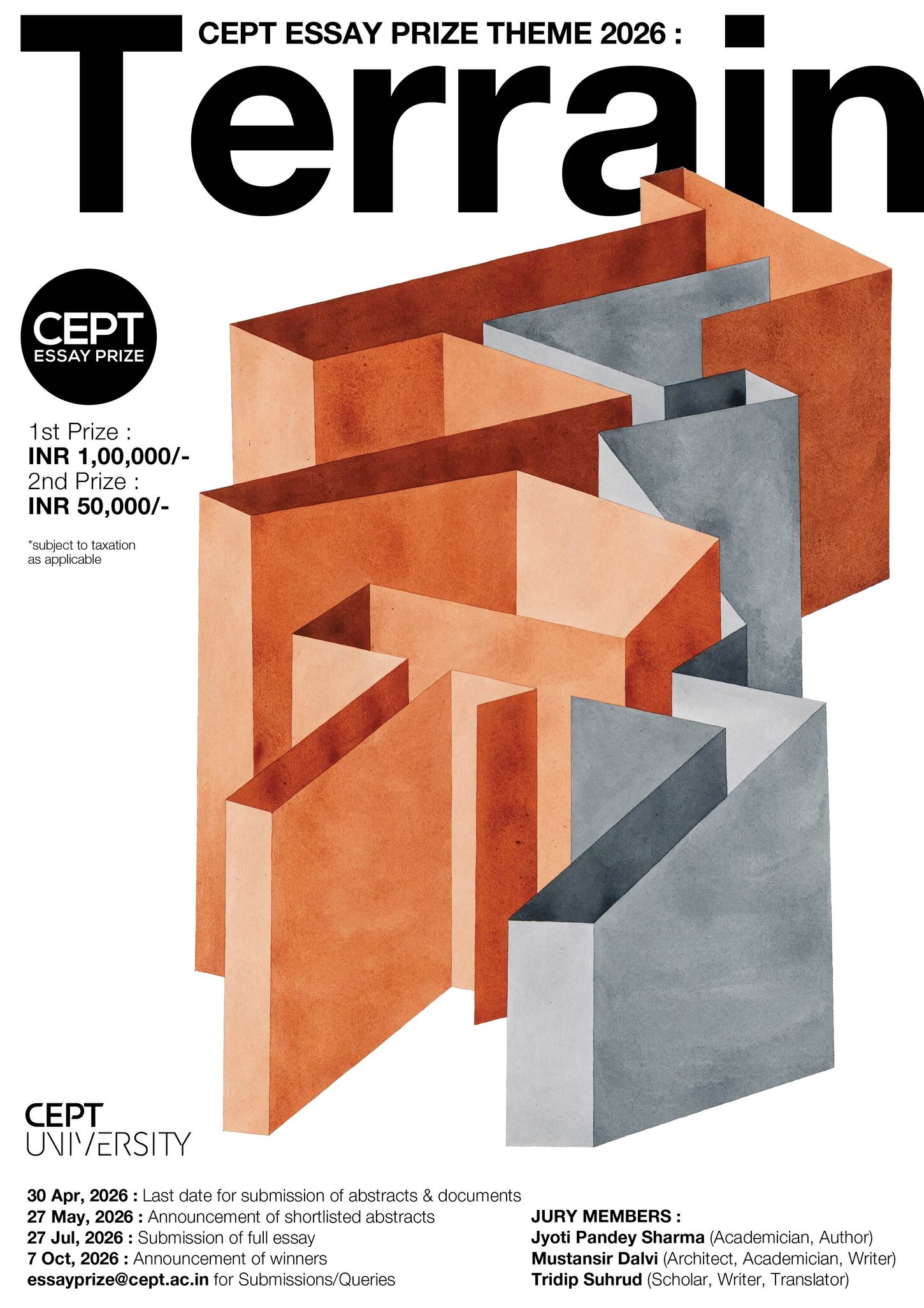 CEPT Essay Prize 2026 - CEPT University